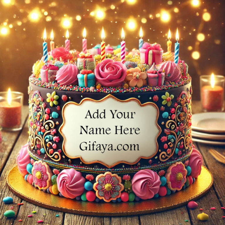 Personalized Birthday Cake Maker With Name